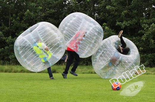 Fun bubble soccer game